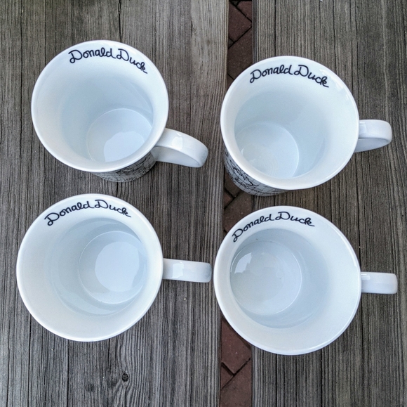 Disney | Dining | 4 Disney Donald Duck Mugs Nwt | Poshmark